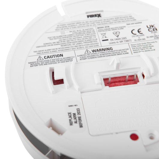 Mains Powered Optical Smoke Alarm with Back-Up Battery - Kidde Firex KF20